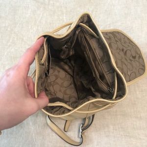 Coach | Bags | Tan Coach Backpack Purse | Poshmark